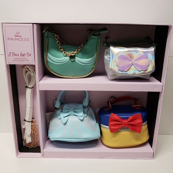 Disney | Accessories | Disney Princess 5 Pieces Micro Bag Set Green ...